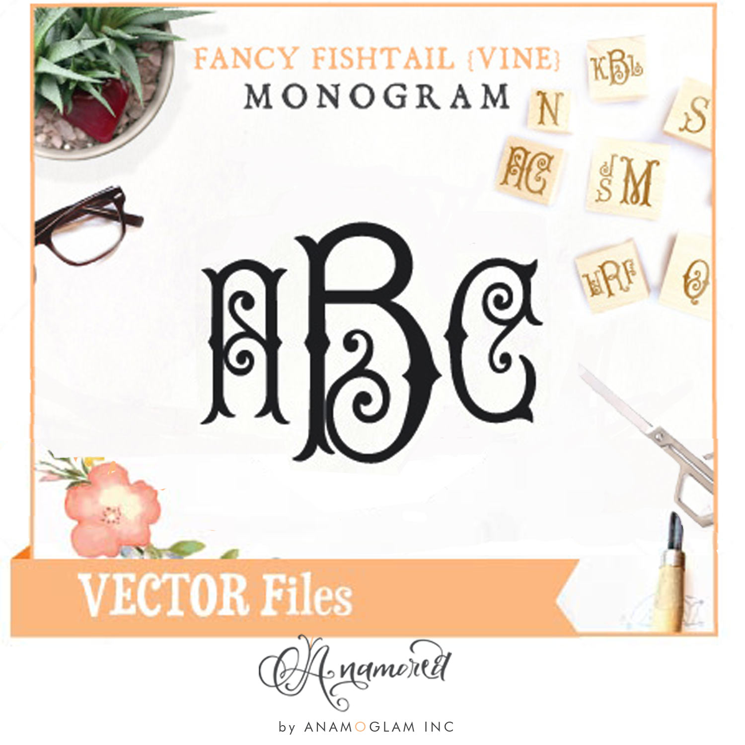 Fancy Monogram Font